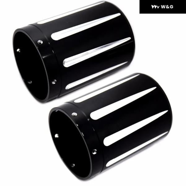 4 1/2インチ ブラック シャローカット エキゾーストチップ VICTORY HARDBALL VISION クロスカントリー ロードモデル カスタム パーツ アクセサリーProtective parts:OtherHign-concer...