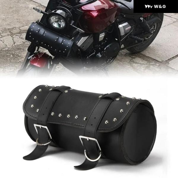 バイク用PUレザーフロントフォークツールバッグサドルバッグカワサキバルカンVN 400 1500 800 900 1600 2000 1700クラシックノマドドリフター カスタム パーツ アクセサリーHign-concerned Chemi...