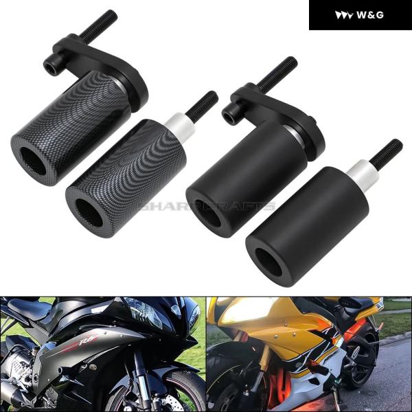 バイク用ノーカットフレームスライダー クラッシュフォールディングプロテクションパッド YAMAHA 2003-2005 YZF-R6 2006-2008 YZF-R6S S カスタム パーツ アクセサリーProtective parts:F...