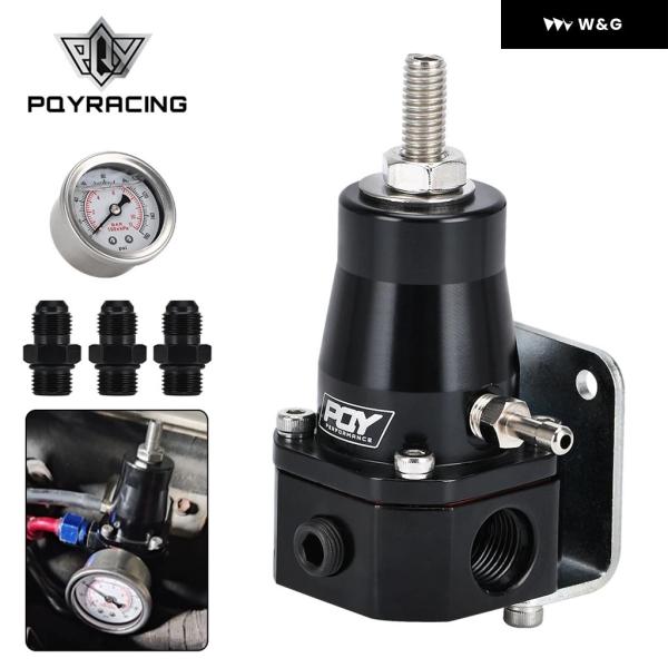 PQY 汎用燃料圧力レギュレーター + ゲージ + AN6 フィッティング 30-70 PSI PQY7845 カスタム パーツ アクセサリーHign-concerned Chemical:NoneOther Part Number:00P...