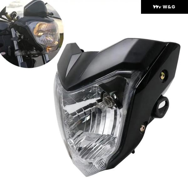 オートバイ バイク フロント ヘッドライト ヘッドランプ アセンブリ ヘッドライト ランプ ハウジング ライト システム ヤマハ FZ16 FZER150 YS150 FZER カスタム パーツ アクセサリーHign-concerned C...