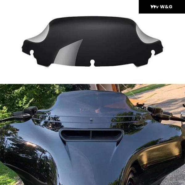 オートバイ バイク アッパー ウインドスクリーン ウインドシールド ウインドデフレクター ハーレー ツーリング エレクトラ グライド ウルトラ クラシック FLHTCU 2014 2015 2016-2019 カスタム パーツ アクセサリー...