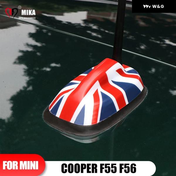ユニオンジャック 車 外装 トリム アンテナ ルーフベース デコレーション カバー シェル ステッカー ミニ クーパー F55 F56 ハウジング デカール アクセサリー カスタム パーツ アクセサリーHign-concerned Chem...