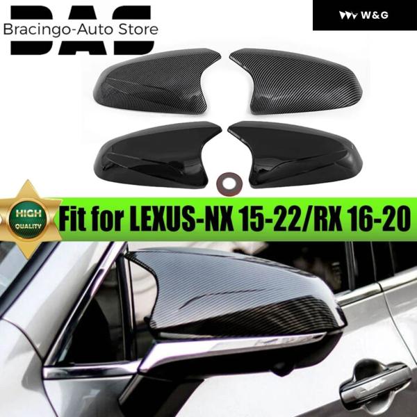 レクサス NX RX 2015-20 LHD ブラック/カーボンパターン バックミラーカバーケーストリム カスタム パーツ アクセサリーHign-concerned Chemical:NoneModel Year:NX(15-22),RX(...