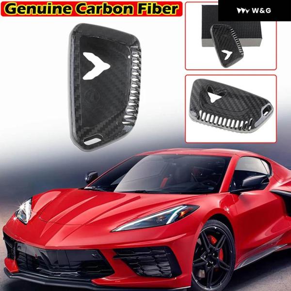 カーボン カーキーフォブカバー シボレー コルベット C8 スティングレイ Z06 Z51 2020-24 傷防止キーシェル カスタム パーツ アクセサリーHign-concerned Chemical:NoneOrigin:Mainlan...