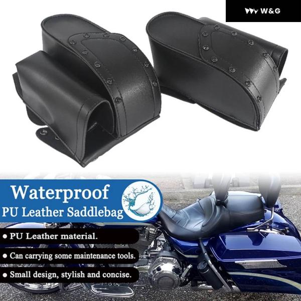 オートバイ バイクサイドエンジンガードバッグ サドルバッグ カップドリンクホルダー ハーレー エレクトラ ストリートグライド ツーリング 1983-2017 クラッシュバー カスタム パーツ アクセサリーHign-concerned Che...