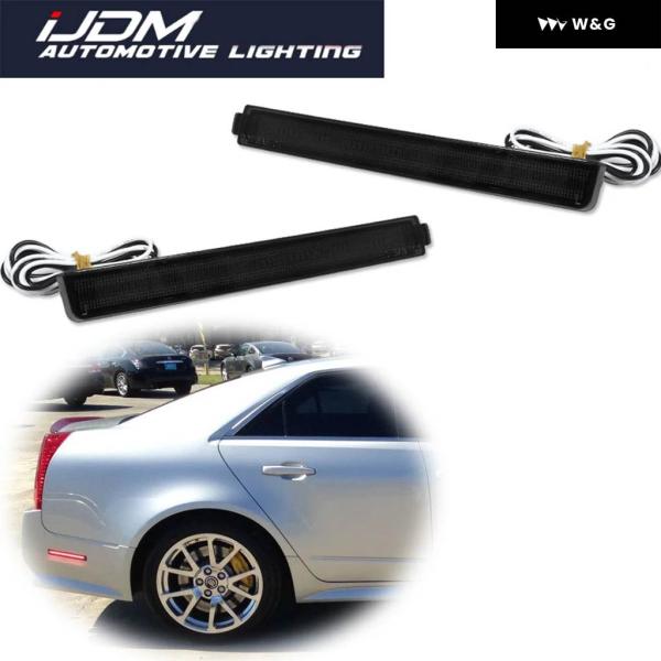 キャデラック CTS 2008-2013 キャデラック CTS-V 2009-2013 レッド LED カー リアバンパー リフレクター サイドマーカー ライト パーキングライト カスタム パーツ アクセサリーHign-concerned ...