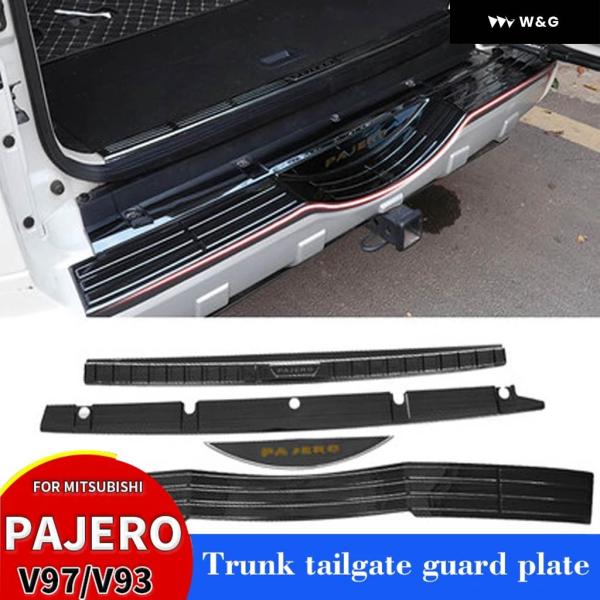 三菱パジェロ ステンレス リアガード V97V93V73V87V98V95 トランク テールゲート ガードプレート トランク スレッショルド カスタムインテリア カスタム パーツ アクセサリーModel Name:1656Special F...