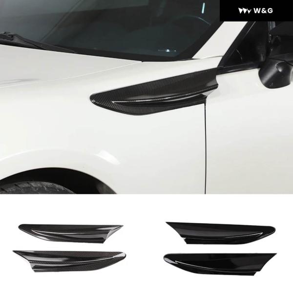 トヨタ 86 スバル BRZ 2012-2020 車用サイドエアアウトレットフェンダーフィンベントトリムカバーデコレーションステッカー 自動車外装アクセサリー カスタム パーツ アクセサリーExternal Testing Certific...