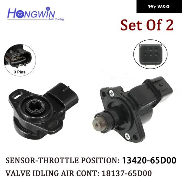 スロットルポジションセンサーとIACバルブのセット 13420-65D00 1813765D00 スズキ グランドビターラ XL-7 シボレー トラッカー 1.6 2.0 2.7 カスタム パーツ アクセサリーHign-concerned ...