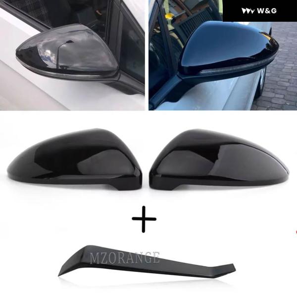 VW ゴルフ 7 MK7 7.5 GTI ミラーカバー カーボン サイドバックミラーカバーキャップ トゥーラン ドアウィングハウジングアクセサリー カスタム パーツ アクセサリーHign-concerned Chemical:NoneSpe...