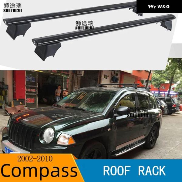 JEEP コンパス MK49 2002-2010 ルーフラック レネゲード リバティ WRANGLER 2 4-DR ルーフバー 車専用合金ベルトロック カスタム パーツ アクセサリーSpecial Features:Load and ex...