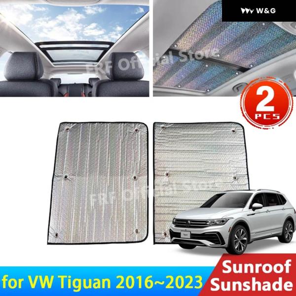 サンルーフサンシェード フォルクスワーゲン VW ティグアン MK2 2016~2023 2022 2017-19 ルーフサンスクリーン 断熱 フロントガラスアクセサリー カスタム パーツ アクセサリーProduct application...