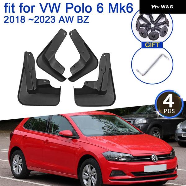 フォルクスワーゲン VW ポロ 6 MK6 2018-23 AW BZ マッドフラップ スプラッシュマッドガード フェンダーガード カースタイリングアクセサリー カスタム パーツ アクセサリーHign-concerned Chemical:...