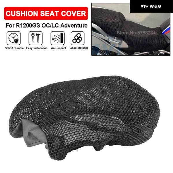 オートバイ バイク 3Dメッシュクッションサドルシートカバー BMW R1200GS OC/LC R1200GS ADV ADVENTURE 滑り止めナイロン生地プロテクターカバー カスタム パーツ アクセサリーHign-concerned...