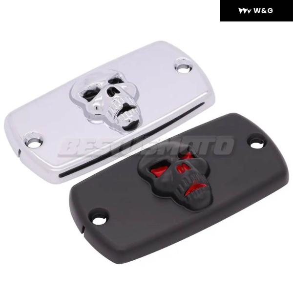 オートバイ バイク スカルフロントブレーキマスターシリンダーリザーバーキャップ ホンダシャドウ600 750 1100 VT600 VT750 VT1100 カスタム パーツ アクセサリーProtective parts:OtherHign...