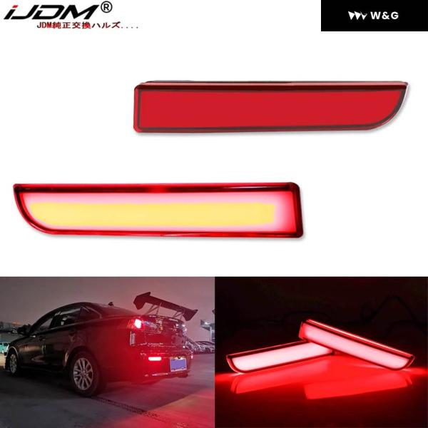 フル LED バンパーリフレクターライト 三菱 ランサーエボリューション X アウトランダー テール/ブレーキ ウィンカーライト リアフォグランプ カスタム パーツ アクセサリーOEM number:11B949101Hign-concer...