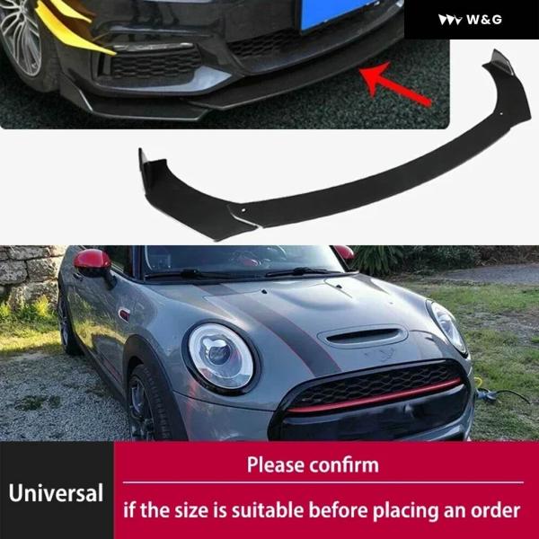 汎用フロントバンパーブレードリップスポイラースプリッターMINI COOPER R53 R56 R58 R60 F56 F60フロントスカートボード自動車アクセサリー カスタム パーツ アクセサリーHign-concerned Chemic...