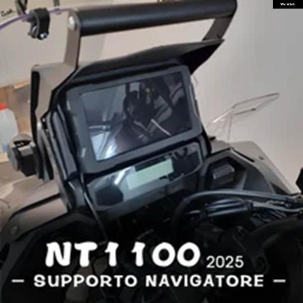 2025 NT1100 GPS ナビゲーター ブラケット ホンダ アクセサリー オートバイ SUPPORTO NAVIGATORE NT1100 2025 携帯電話 ホルダー カスタム パーツ アクセサリーProtective parts:...