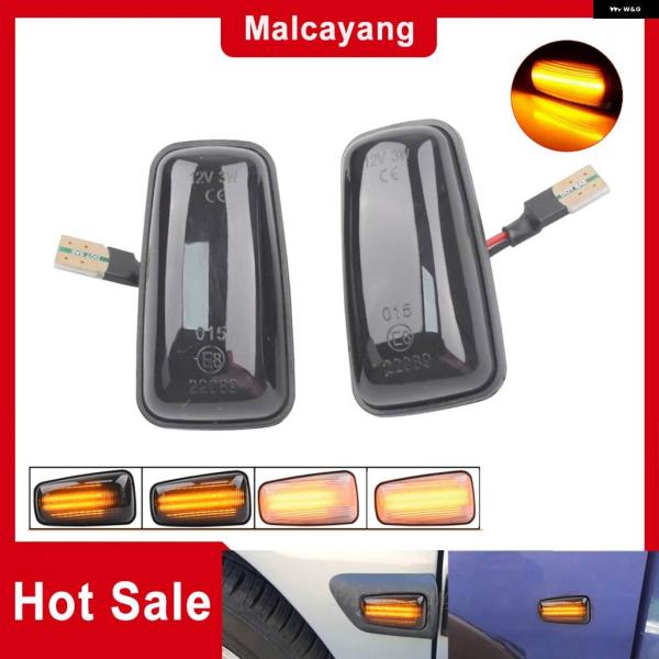 1ペア アンバー LEDダイナミックウィンカーライト シトロエン ベルリンゴ XM クサラ フィアット スクード ユリス コンビナート プジョー エキスパート ランチ 806 406 カスタム パーツ アクセサリーHigh-concerne...