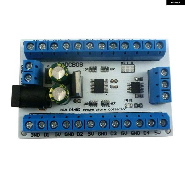 ELETECHSUP 8CH DS18B20 RS485 MODBUS RTU 温度 制御 センサー リモートデジタル モジュール PLC R4DCB08 カスタム パーツ アクセサリーHigh-concerned chemical:Non...