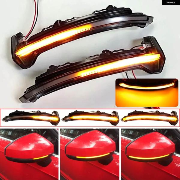 2個ダイナミックLEDウィンカーライトリアミラー 点滅ランプ インジケーター アウディ TT TTRS 8S R8 2016-2020 カスタム パーツ アクセサリーHigh-concerned chemical:NoneFor Vehic...
