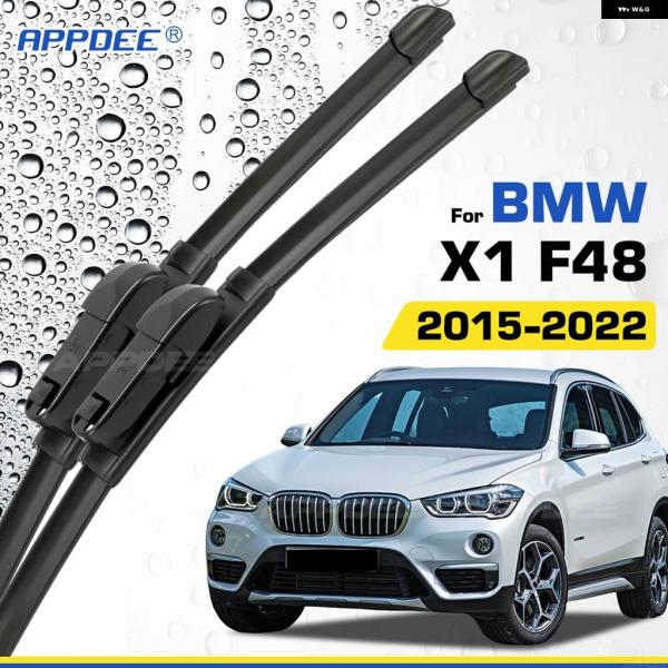 BMW X1 F48 2015-2022 シリコンゴム ワイパー フロント ワイパー ブレード フロントガラス ウインドウブラシ カスタム パーツ アクセサリーHigh-concerned chemical:NonePlacement:FR...