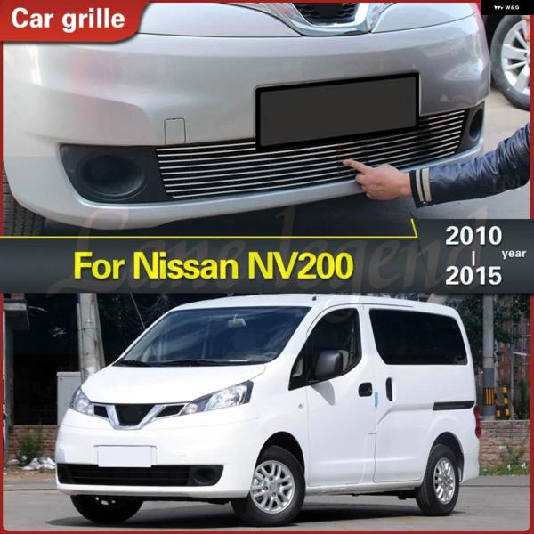 日産 NV200 2010-2015 ステンレス フロント バンパー メッシュ グリル アラウンド トリム レーシング グリル レーシング グリル カスタム パーツ アクセサリーHigh-concerned chemical:NoneSpe...