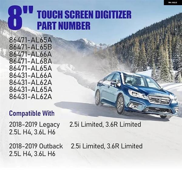 86471-AL65A 86471-AL68A タッチスクリーンデジタイザー交換品 スバル レガシィ アウトバック 2018 2019 カー ラジオ カスタム パーツ アクセサリーHigh-concerned chemical:NoneOr...