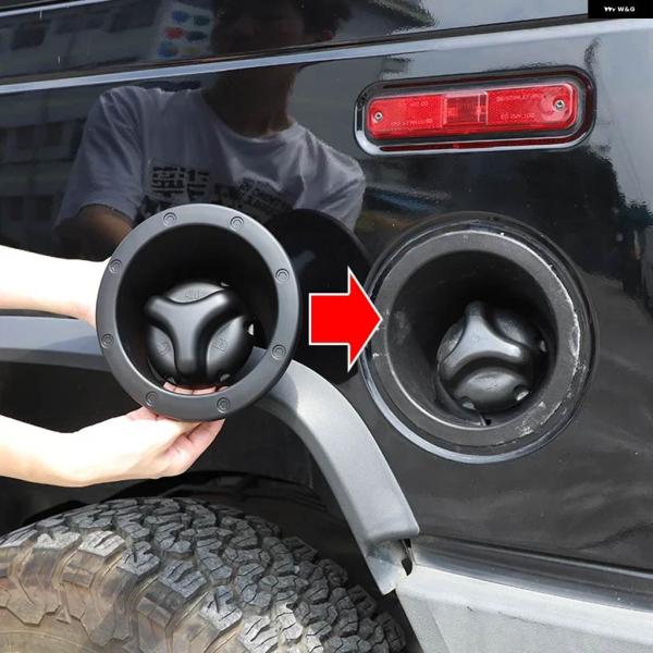 ハマー H2 2003-2009 ABS マットブラック 車用燃料タンク アウター カバー 装飾 ステッカー 車両アクセサリー 2個 カスタム パーツ アクセサリーHigh-concerned chemical:NoneItem Weigh...