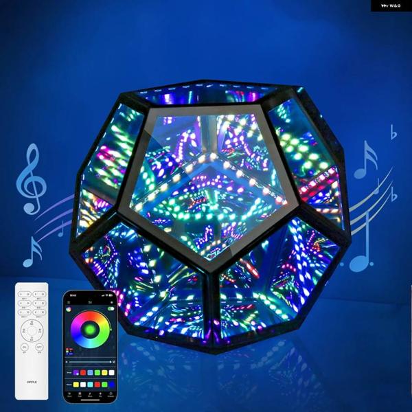 リモートアビスランプヘッド自動車エレクトロニクスムードランプ十二面体ライト同期アプリ 制御 365ダイナミックライトモードHigh-concerned chemical:NoneItem Type:Atmosphere lampOrigin...