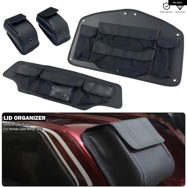 TOUR-PAKリッド オーガナイザー サイド サドルバッグ ポーチ アウター 収納 バッグ ホンダ ゴールドウィング GL1800 2001-2024 カスタム パーツ アクセサリーHigh-concerned chemical:None...