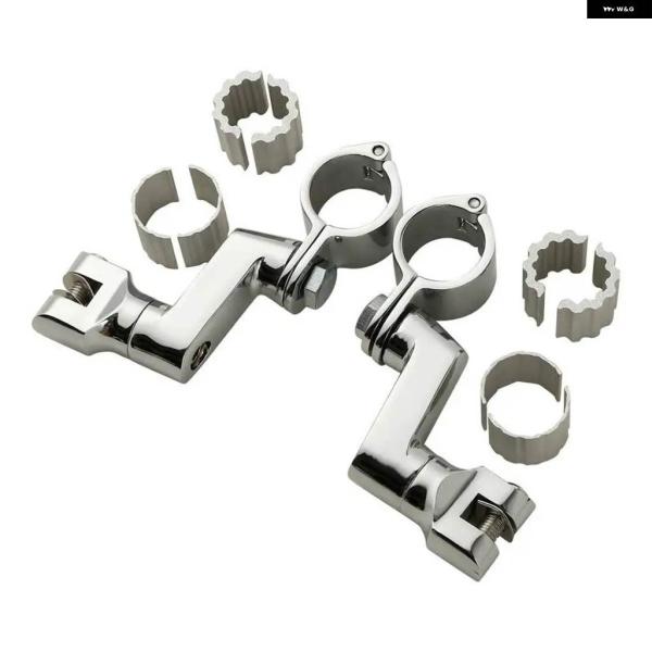 ホンダ ハーレー ヤマハ カワサキ ゴールドウィング GL1800 2001-2017 オートバイ アクセサリー用 22MM 25MM 32MM 35MM フロント フットペグ クランプ カスタム パーツ アクセサリーHigh-concer...