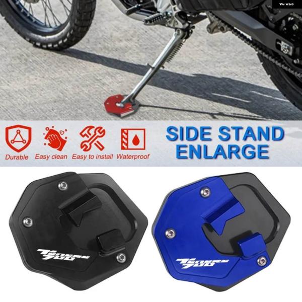 バイク ヤマハ T7 2019-2023 2020 2021 2022 サイド スタンド パッド プレートキック スタンド サポート TENERE700 カスタム パーツ アクセサリーProtective parts:OtherHigh-c...