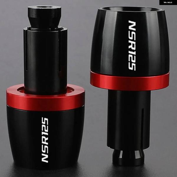 ホンダ NSR125 1988-1990 1989 NSR 125 7/8インチ 22MM ハンドルバー エンド ハンド グリップ ハンドルバー エンド プラグカバー 1990 カスタム パーツ アクセサリーHigh-concerned c...