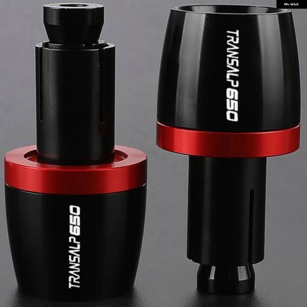 ホンダ TRANSALP650 2001-2005 - 07 22MM ハンドルバー エンド ハンド グリップ ハンドルバー エンド プラグカバー TRANSALP 650 2002 - 04 カスタム パーツ アクセサリーHigh-con...