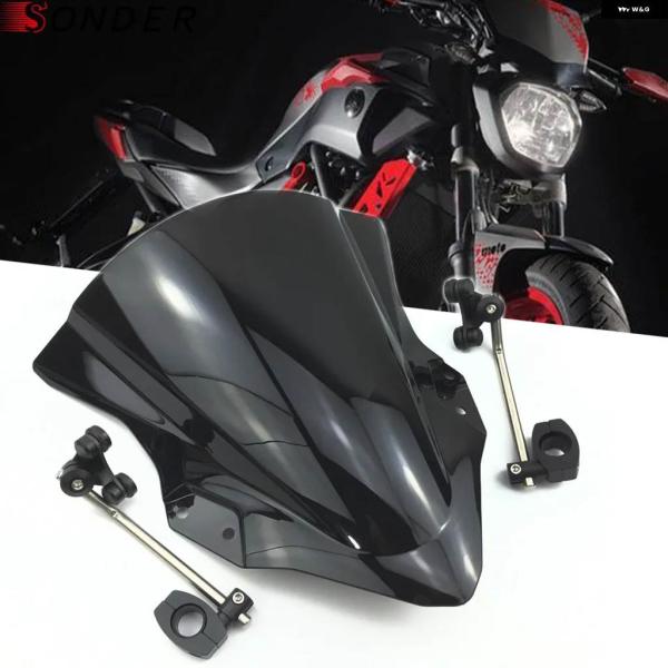 バイク ウインドシールド ブラケット スクリーン ヤマハ MT125 FZ FZ1 FZ6 FZ8 FZ8N XJ6 MT-01 MT03 MT07 03 カスタム パーツ アクセサリーItem Weight:1kgItem Height:...