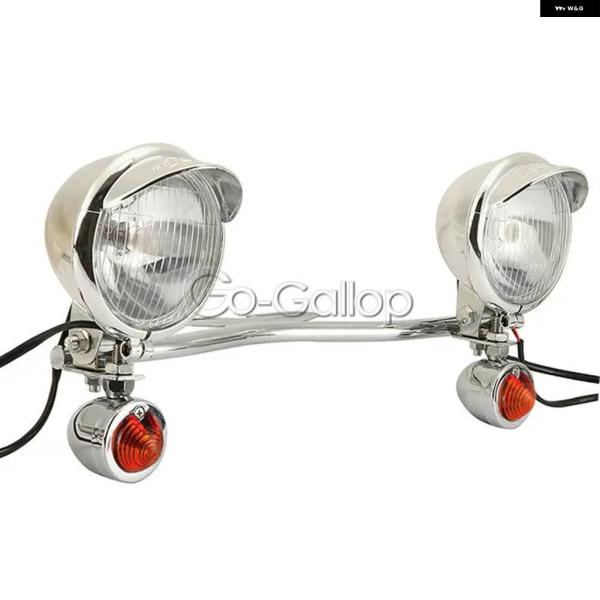 バイク ドライビングパッシングバー ウィンカー スポットライト ホンダ ダイナ ソフテイル スポーツスター ツーリング シャドウ VT750 VT1100 VT700 カスタム パーツ アクセサリーHigh-concerned chemic...