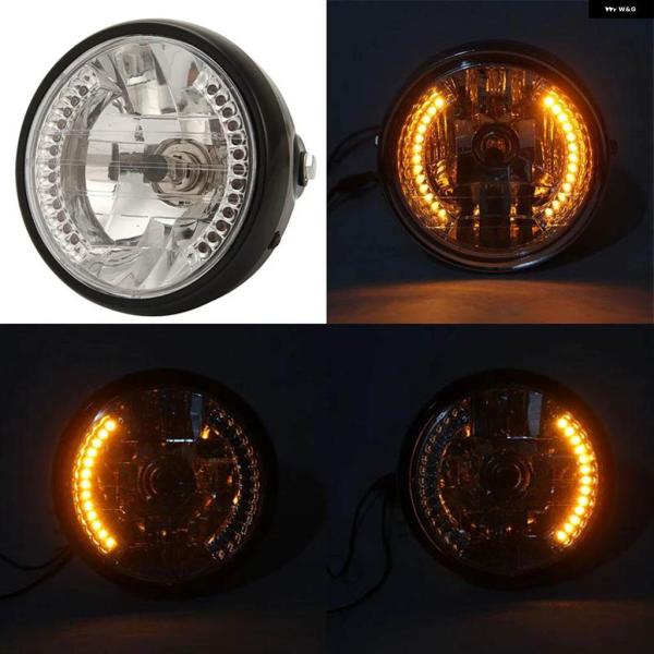 7インチ バイク ヘッドライト LED ウィンカー ヤマハ ビラーゴ XV 250 500 700 750 920 1100 V-STAR XVS 250 650 950 1100 1300 カスタム パーツ アクセサリーHigh-conc...