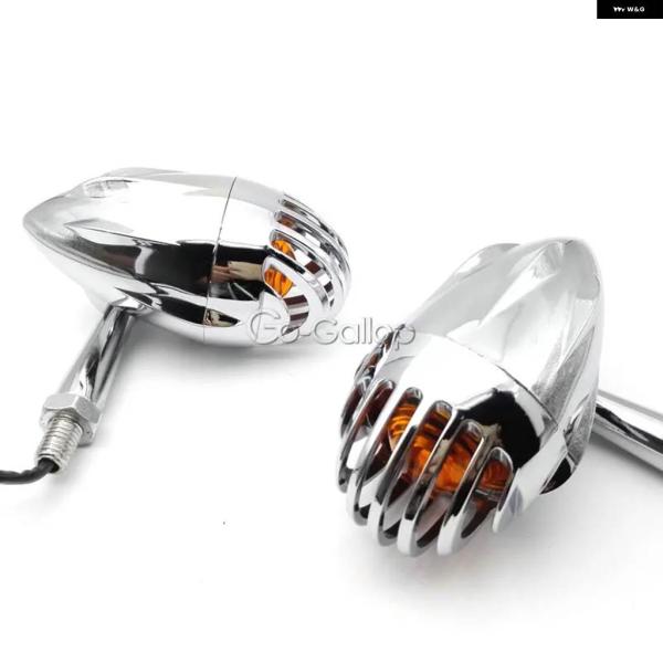 バイク ウィンカー インジケーター ライト アンバー ホンダ シャドウ スピリット VT400 VT750 VT1100 VTX1300 VTX1800 スティード VLX 400 600 マグナ カスタム パーツ アクセサリーBatter...