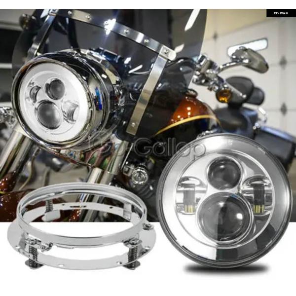 7インチ LED バイク ヘッドライト リング ブラケット ハーレー ロードキング エレクトラ ストリートグライド ウルトラ クラシック FLHX ツーリング カスタム パーツ アクセサリーHigh-concerned chemical:N...