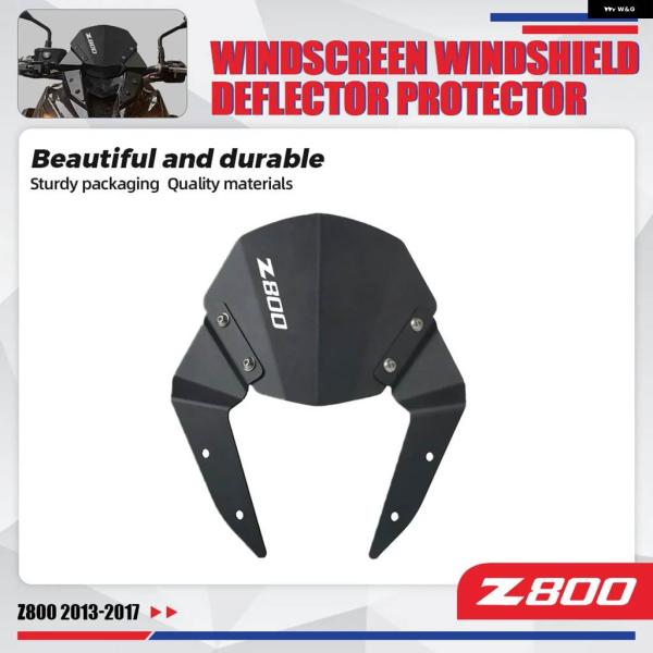 フロントスクリーン ウインドシールド スクリーン カワサキ Z800 2013 - 17 バイク ウインドデフレクター カスタム パーツ アクセサリーItem Weight:0.21kgItem Height:6inchItem Width...