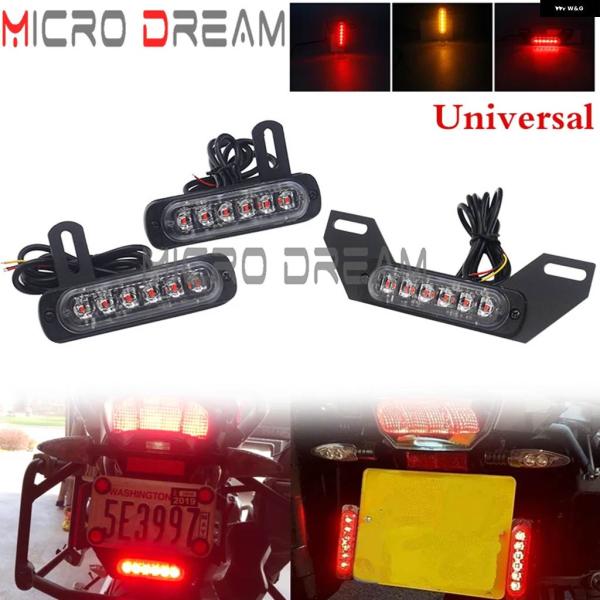 バイク テールライト LED 補助ブレーキランプ ランニング テールライト リアランプ ハーレー カフェ ホンダ スズキ レーシング バイク カスタム パーツ アクセサリーBattery Included:NoHigh-concerned ...