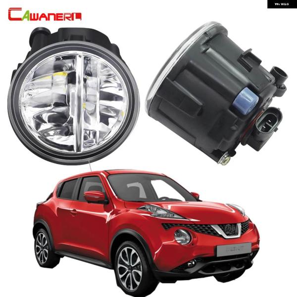 30W 外装 フォグライト アセンブリ 日産 ジューク F15 2010-2014 H11 フロント バンパー LED フォグ デイタイム ランニングランプ DRL 6000LM カスタム パーツ アクセサリーHigh-concerned ...