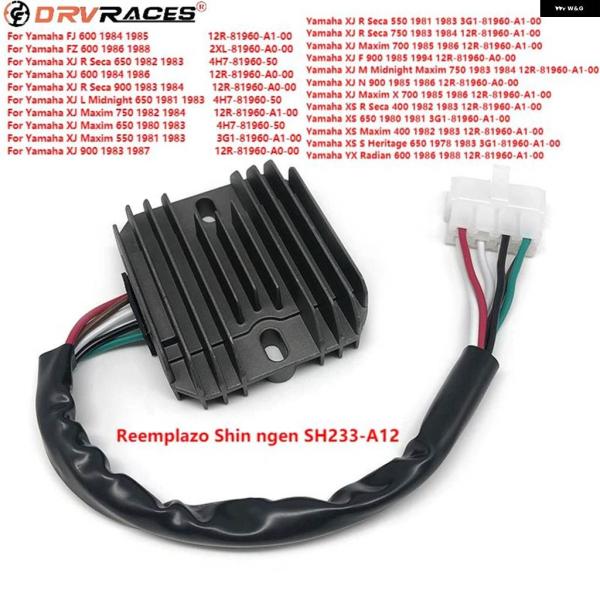 モト電圧レギュレーター 整流器 ヤマハ XJ R SECA 550 3G1-81960-A1-00 4H7-81960-50 SH233-A12 XJ MAXIM 750 12R-81960-A0-00 カスタム パーツ アクセサリーHig...
