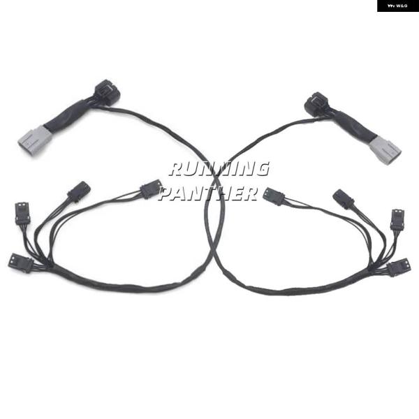 バイク 4XP ケーブル ハーネス LED ライト ハーネス キット ホンダ ゴールドウイング GL1800 2018-2022 2019 - 21 ブラック カスタム パーツ アクセサリーBattery Included:NoHigh-c...