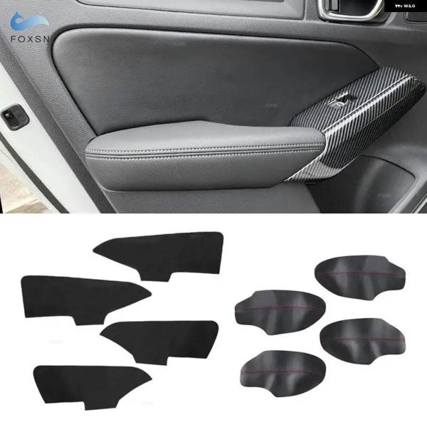 ホンダ シビック 11代目 2021 2022 車内 ドアハンドル アームレスト パネル カバー マイクロファイバーレザー トリム カスタム パーツ アクセサリーHigh-concerned chemical:NonePlacement o...