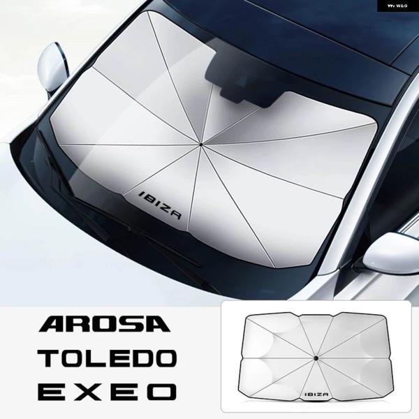 日よけ サンシェード シート IBIZA LEON ARONA ATECA ALTEA AROSA EXEO TARRACO フロントガラス サンシェード カスタム パーツ アクセサリーProduct application scenari...