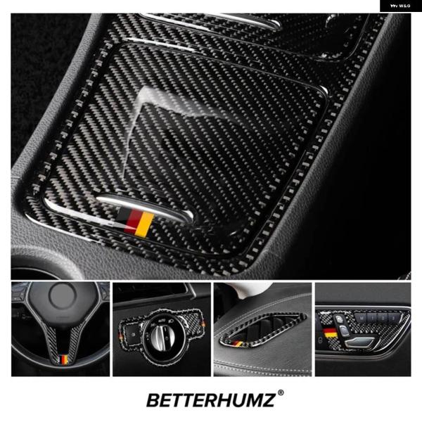 メルセデス ベンツ W176 A クラス GLA X156 CLA C117 カーボン カー インテリア センター コンソール パネル トリム ステッカー チューニング カスタム パーツ アクセサリーHigh-concerned chemi...