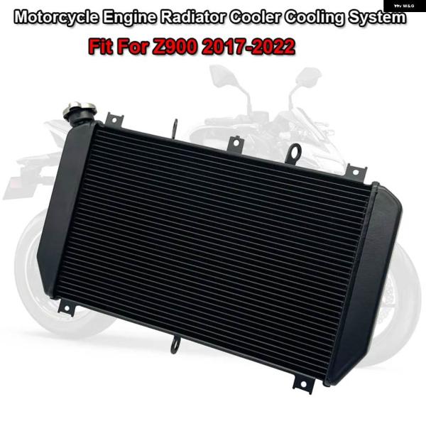 バイク アルミ エンジン ラジエーター クーラントクーラー冷却ウォータータンク システム カワサキ Z900 2017 2018 19 20 21 2022 カスタム パーツ アクセサリーHigh-concerned chemical:No...